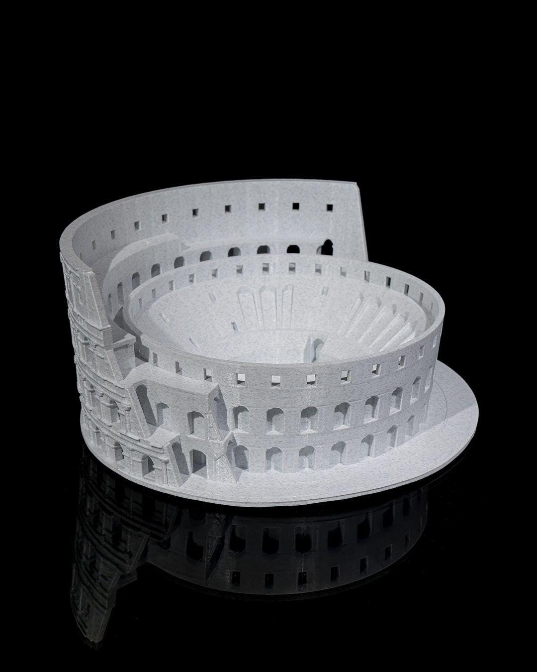 Miniature Roman Colosseum – Architectural Model | Decorative Replica ...