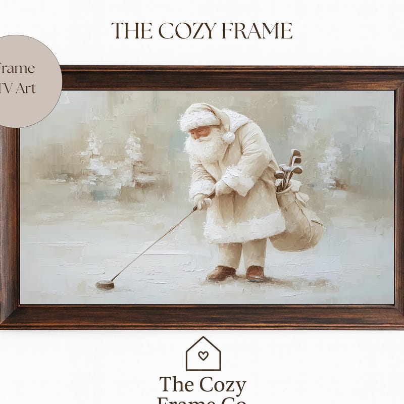 Santa Golfer Image - Etsy