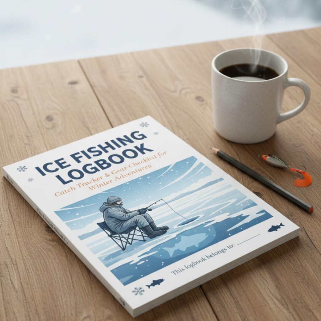Ice Fishing Logbook Printable | Winter Fishing Trip Tracker (digital ...
