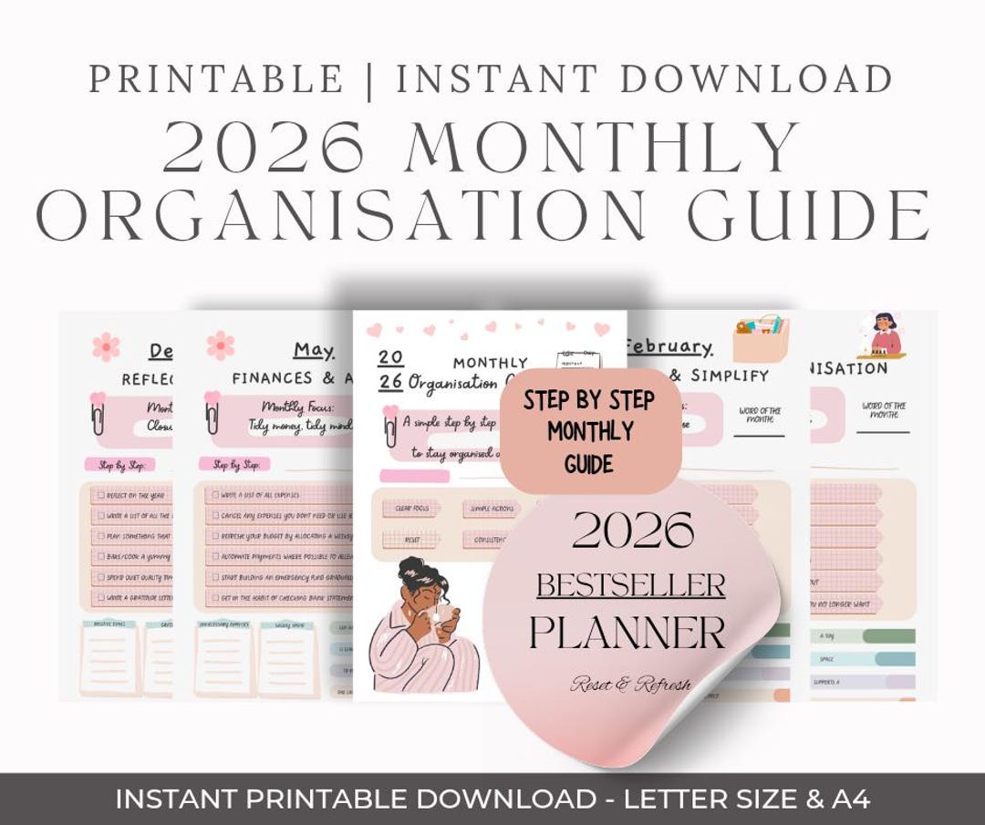 2026 Monthly Life Planner | Goal Setting, Productivity (digital ...