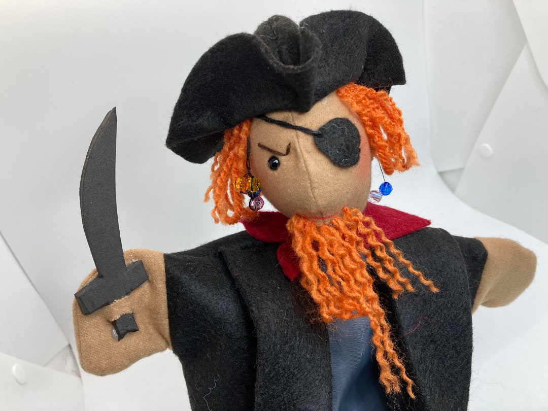 Hand Puppets for Children and Teaching Pirate Captain - Etsy
