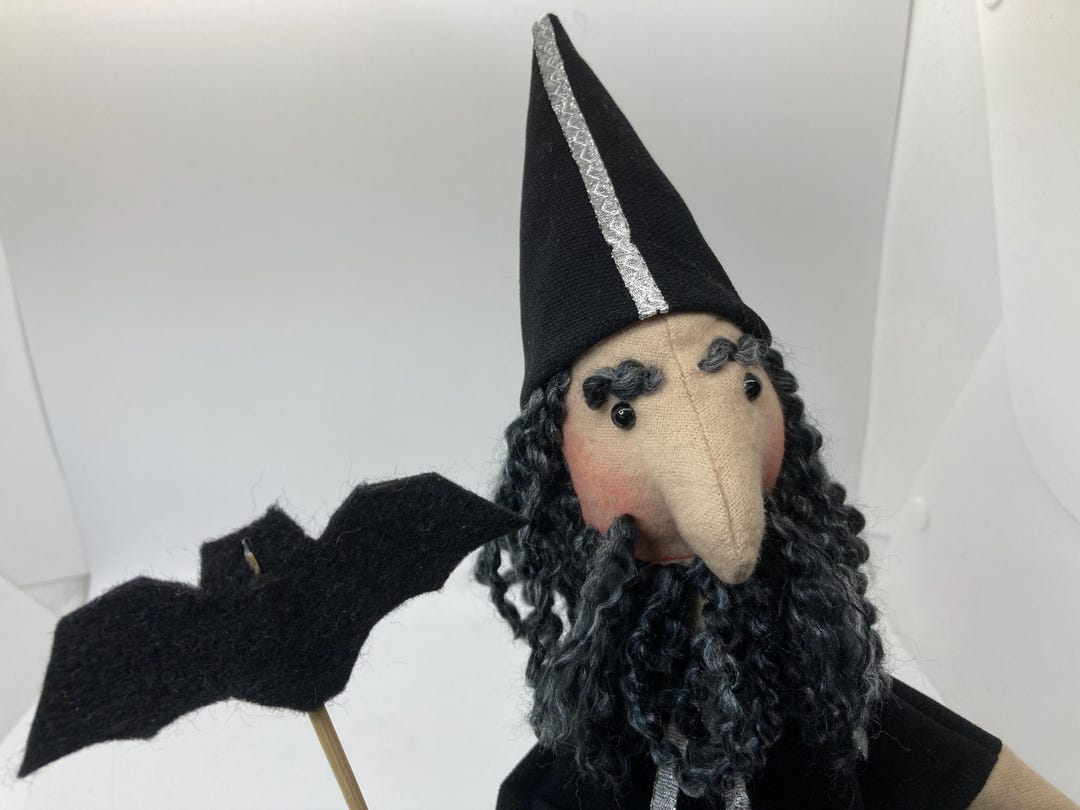 Hand Puppets for Children and Teaching Halloween Sorcerer - Etsy
