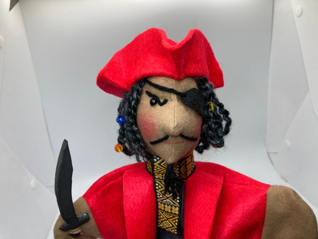 Hand Puppet for Children and Teaching Pirate Captain - Etsy
