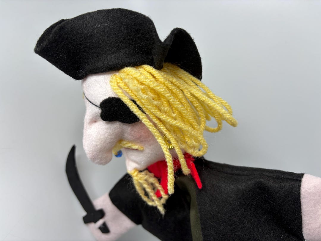 Hand Puppets for Children and Teaching - Pirate Captain - Etsy