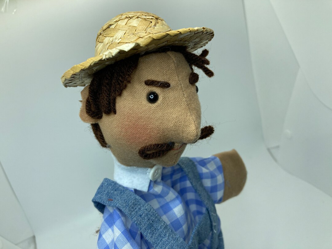 Hand Puppets for Children and Teaching - Farmer - Etsy