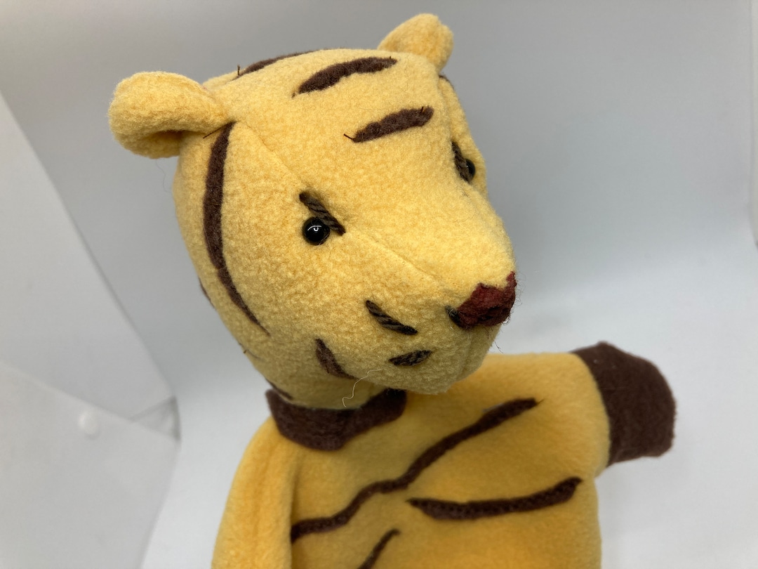 Hand Puppets for Children and Teaching Tiger - Etsy