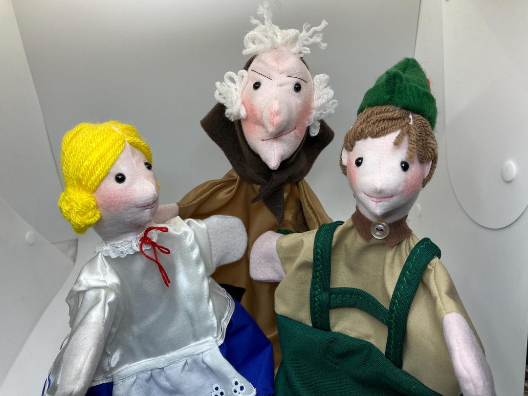 Hand Puppets for Children and Teaching: Hansel and Gretl Trio - Etsy