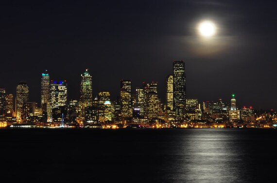Seattle 12th Man Skyline Photograph 8x10 - Etsy