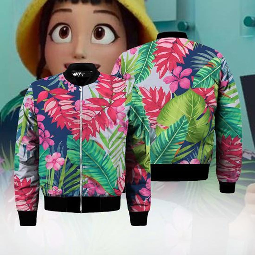 Zoey's Tropical Bomber Jacket, Zoey Floral Costume Jacket, Huntrix Zoey ...