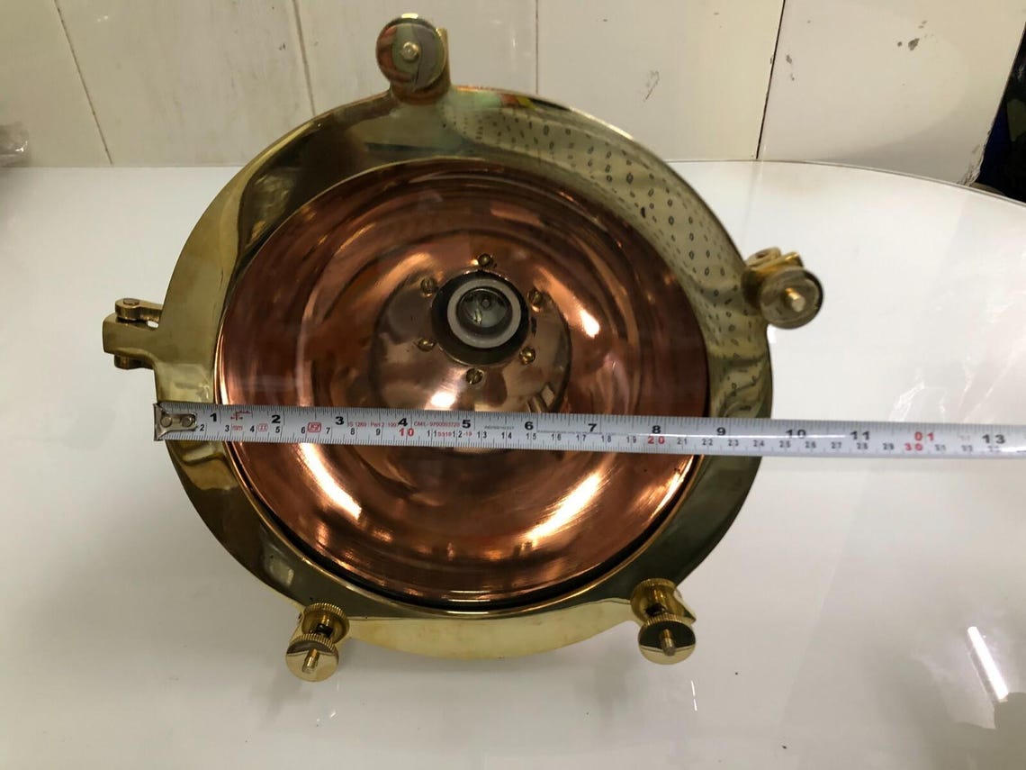 Nautical Antique Solid Brass & Copper Vintage Marine Cargo Smooth ...