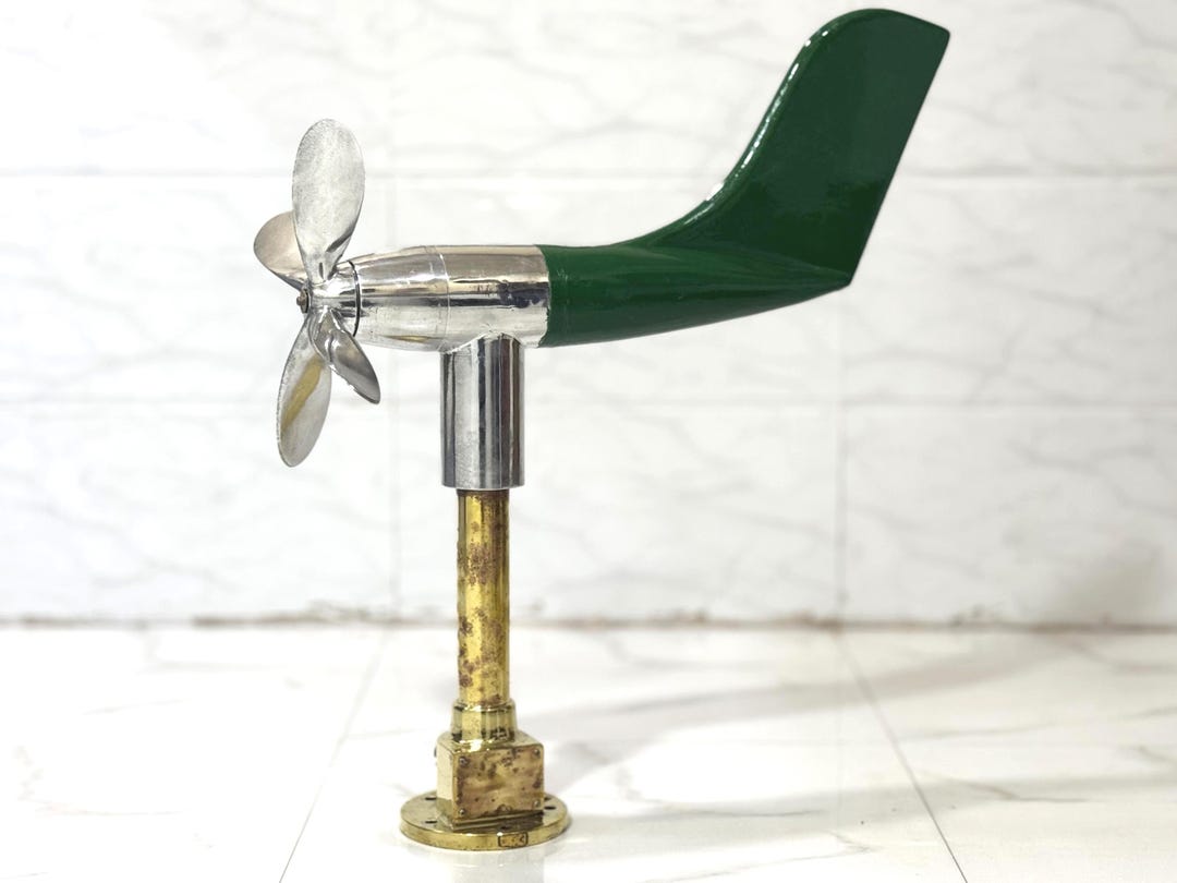 Vintage Brass Anemometer – Nautical Wind Speed Indicator, Aviation ...