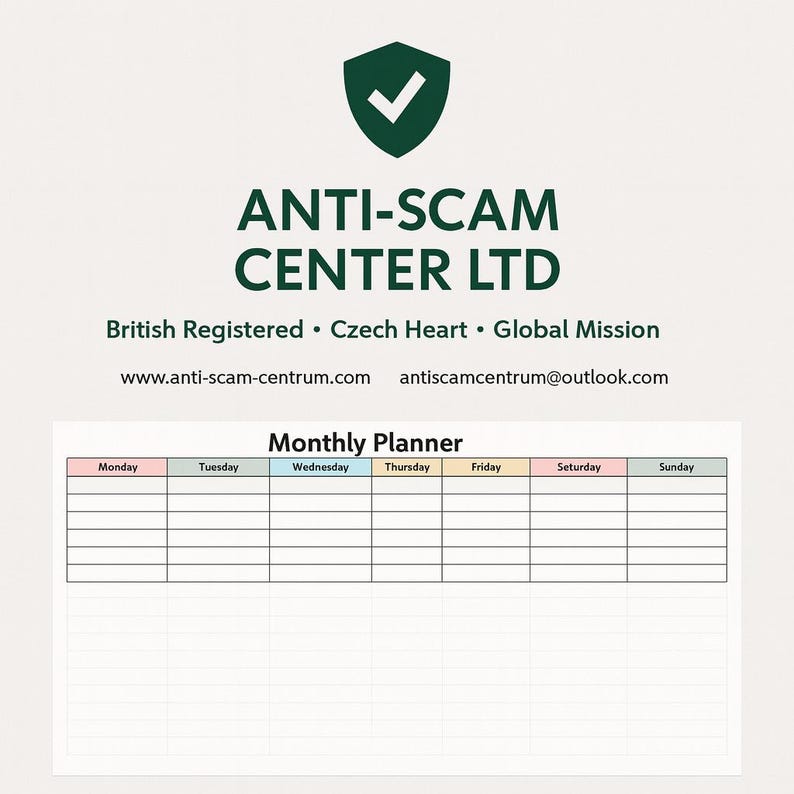 Monthly Planner | Excel Template | Digital Download | Printable ...