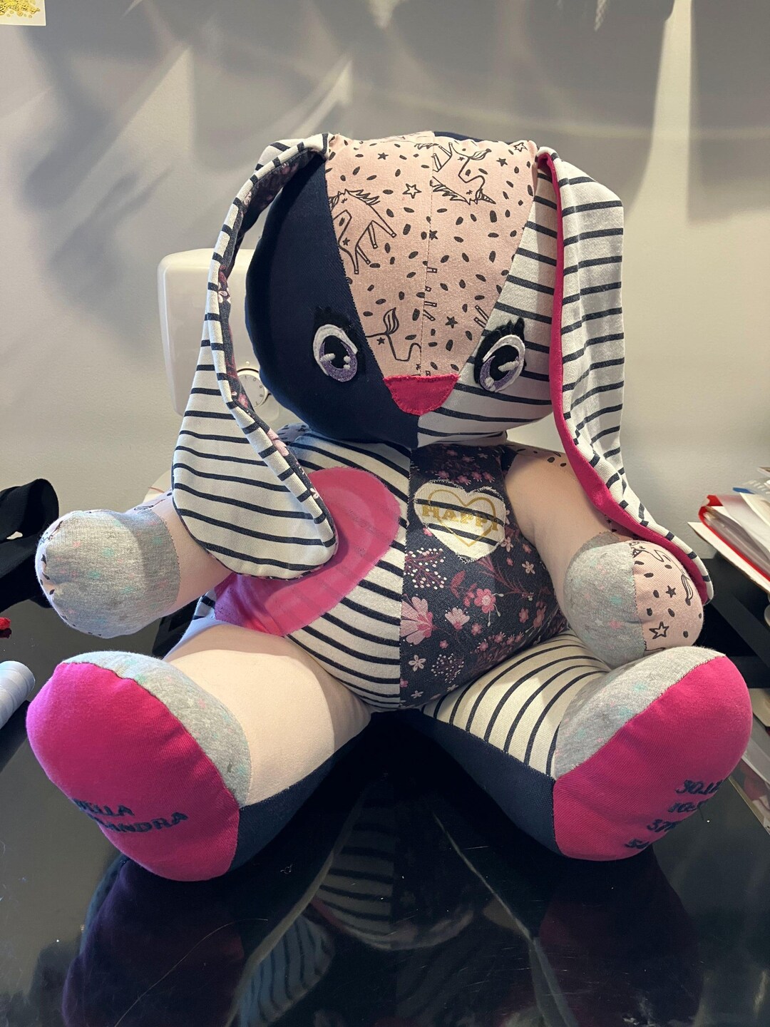 Custom Memory Bunny - Keepsake Rabbit From Baby Clothes - Personalized ...