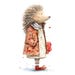 Watercolor Animal Clipart Set – Cozy Dressed Characters (digital ...