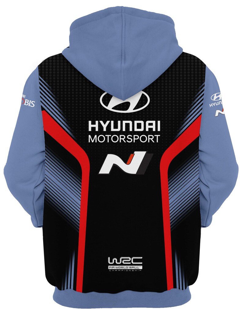 Hyundai WRC Hoodie/ Racing Hoodie/custom Car Hoodie/personalized Car ...