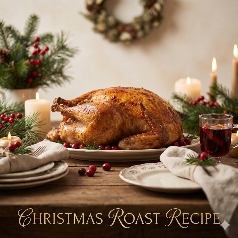Christmas Turkey Recipe Printable – Step-by-step Holiday Dinner Guide ...
