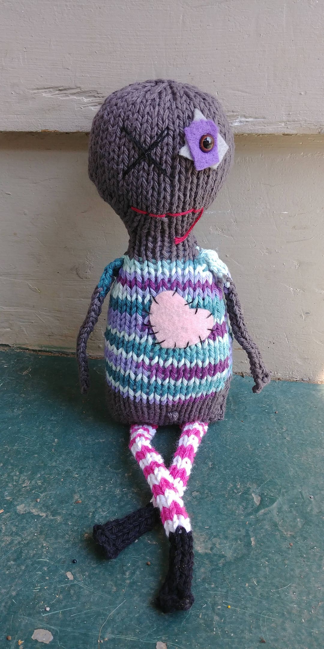 SALE! Knit KIT - Zombie Liza - DIY Pattern, Knitting Needles, Yarn ...
