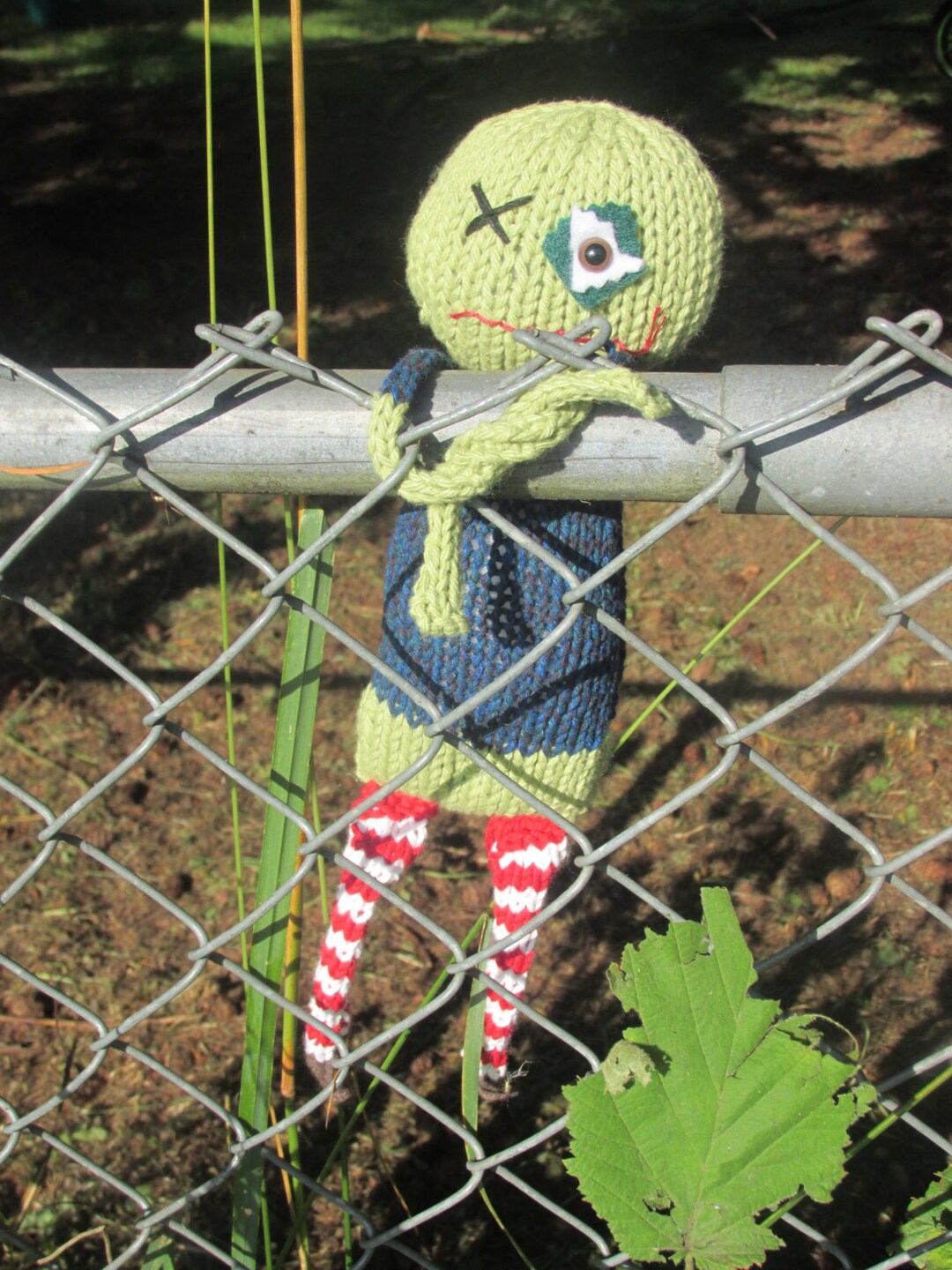 Hand Knit Zombie Zed - Soft Huggable Undead Toy Friend - 100% Cotton ...