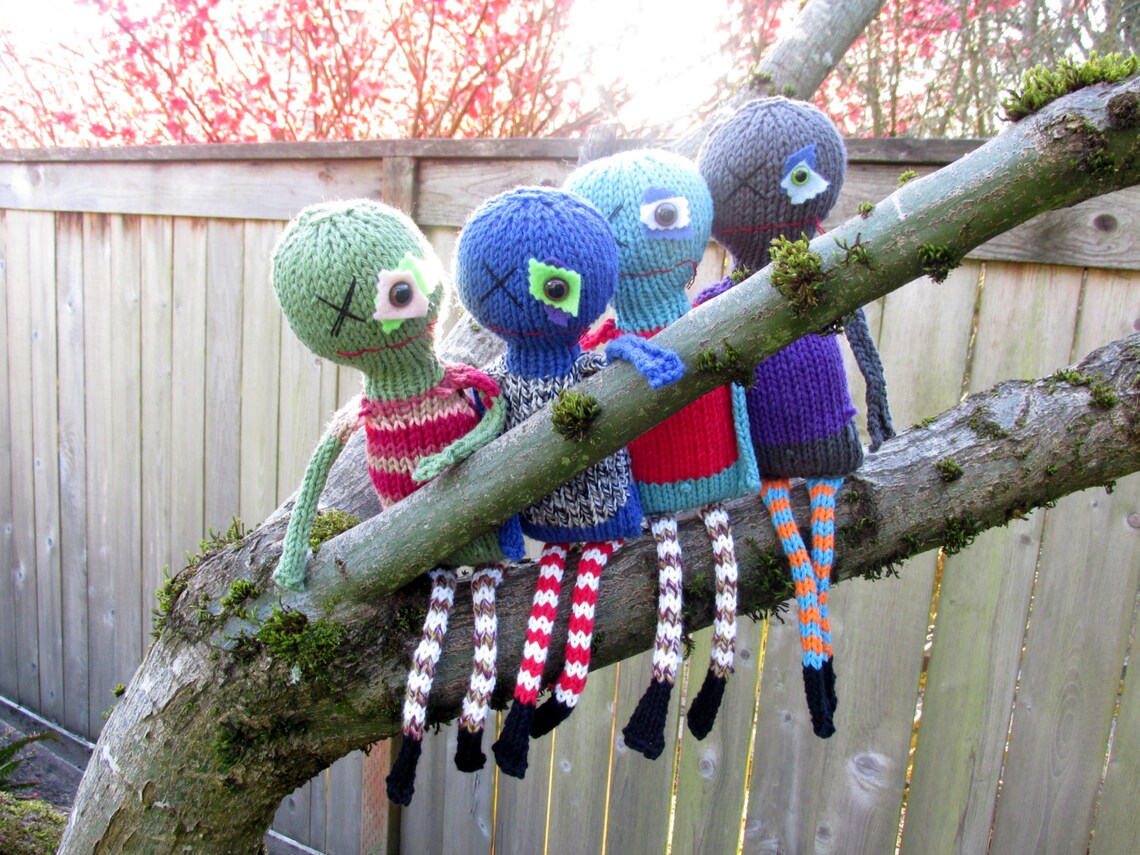 PATTERN ONLY: Beware of Zombies Knitting Pattern Knit - Etsy