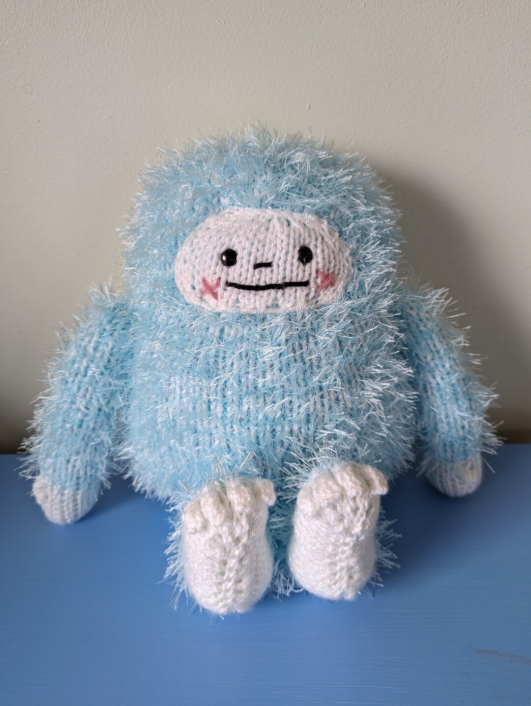 Barq, the Super Soft Sasquatch, Furry Light Blue and Snuggly. A Friend ...