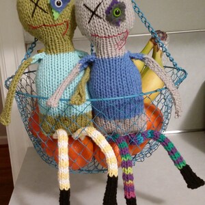 PATTERN ONLY: Beware of Zombies Knitting Pattern, Knit Monster Plushie ...