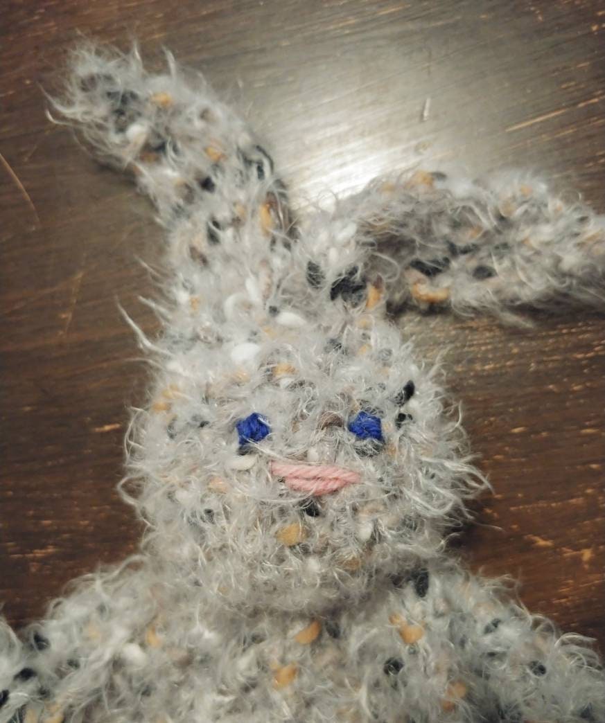 Handmade Softest Bunny, Embroidered Eyes, Baby Snuggle Toy, Easter Gift ...