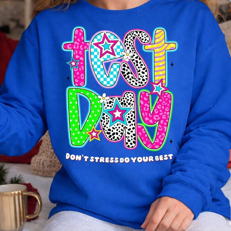Test Day PNG: Preppy Coquette Teacher School Motivation (digital ...
