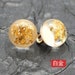 10 Pcs of 3 Patterns Chinese Gold Foil Round Bead Buckle National Style ...