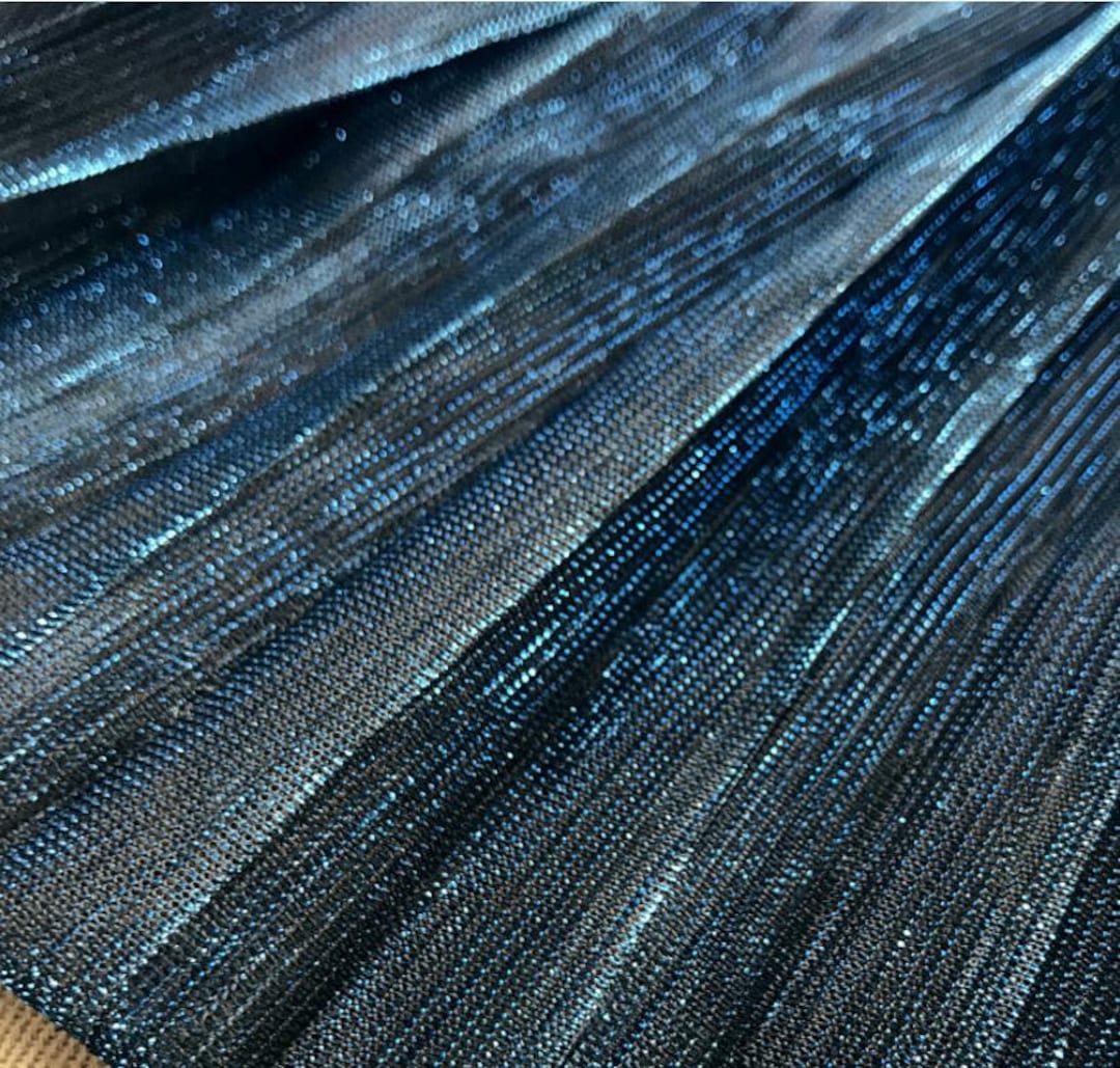 59”width Fashionable 3 Patterns Peacock Blue Silver Gray Blue Golden ...