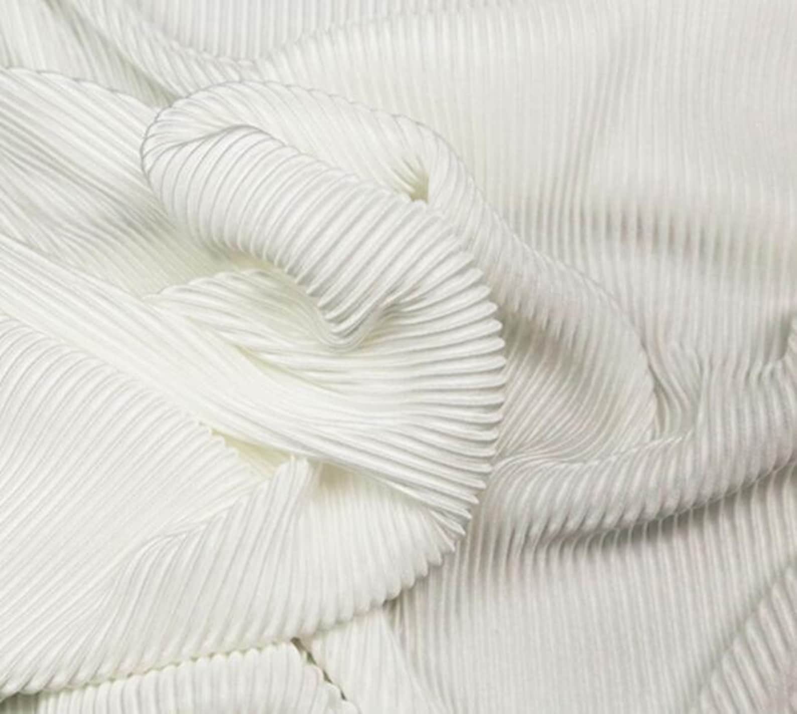 7 Colors Pleated Striped Fabric Stretch Elastic Knit Silk - Etsy