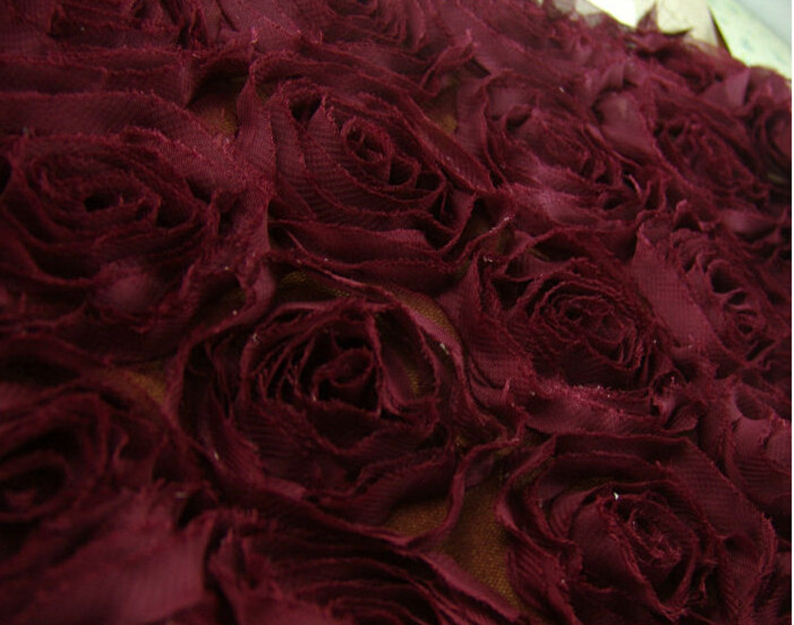 Solid Colors Lace 3D Big Rose Flower White Black Red Rosy - Etsy