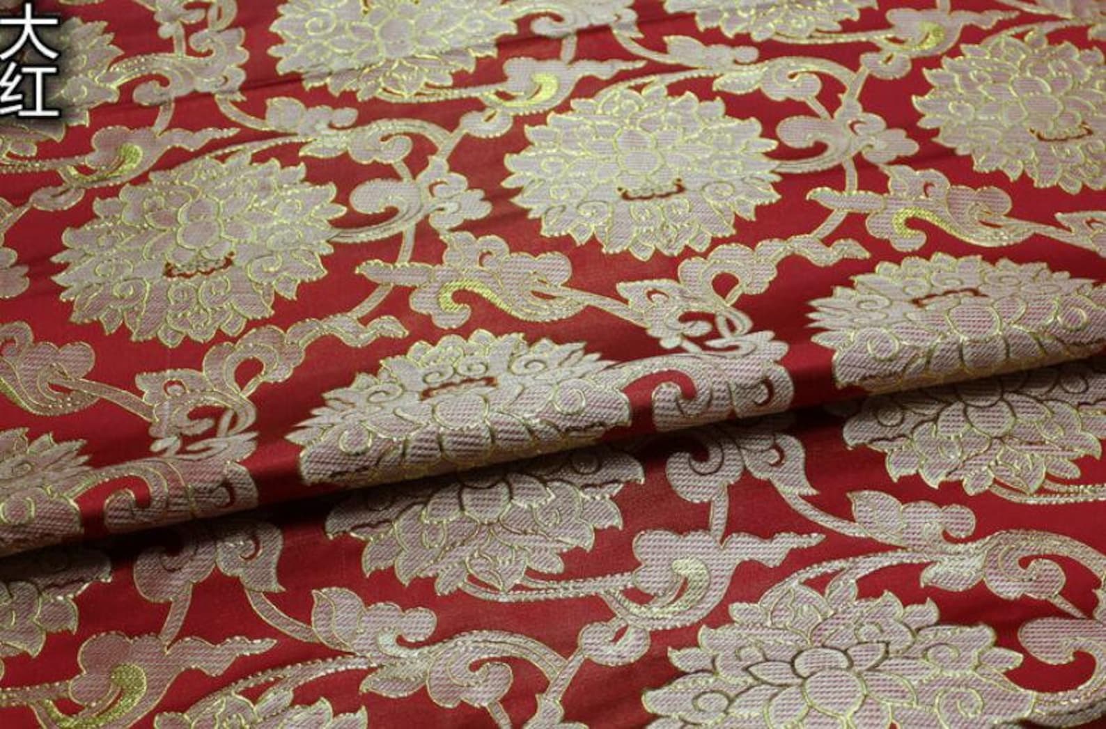 Multicolored Chinese Tibet Folk Gold Thread Tapestry Satin - Etsy