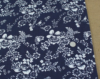 Vintage Floral Fabric Classic Chinese Flower Pattern Blue - Etsy