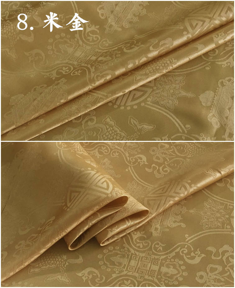 17momme 10 Colors Vintage Chinese Double Fish Silk Cotton | Etsy