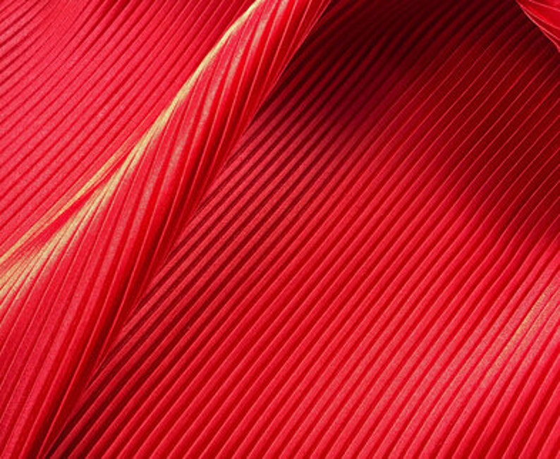 Multicolor Pleated Plisse Fabric: Elastic Dress Skirt Material, 57 ...