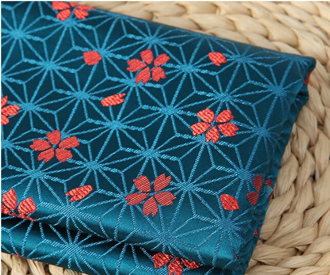 6 Colors Japanese Sakura Petal Red Blue Yellow Red Brocade | Etsy
