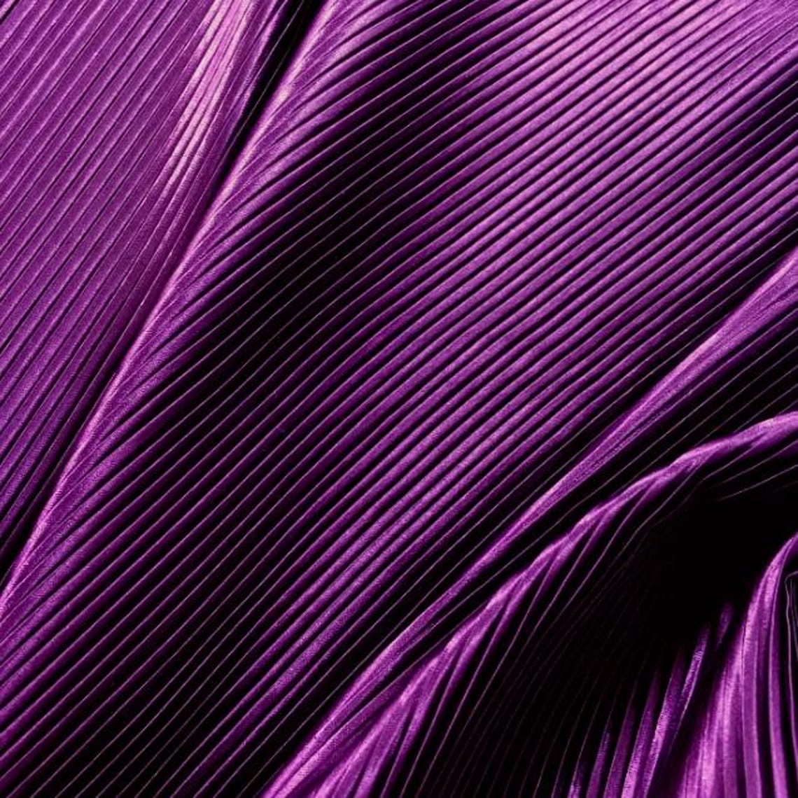 Multicolor Pleated Plisse Fabric: Elastic Dress Skirt Material, 57 ...