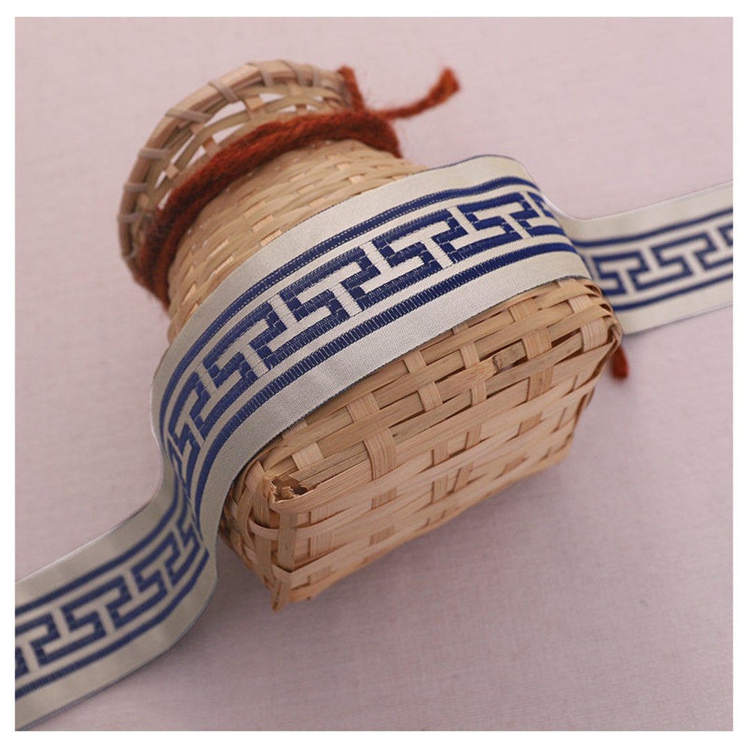 Flower Line Embroidery Brocade Webbing: Garment Accessories (5cm) - Etsy