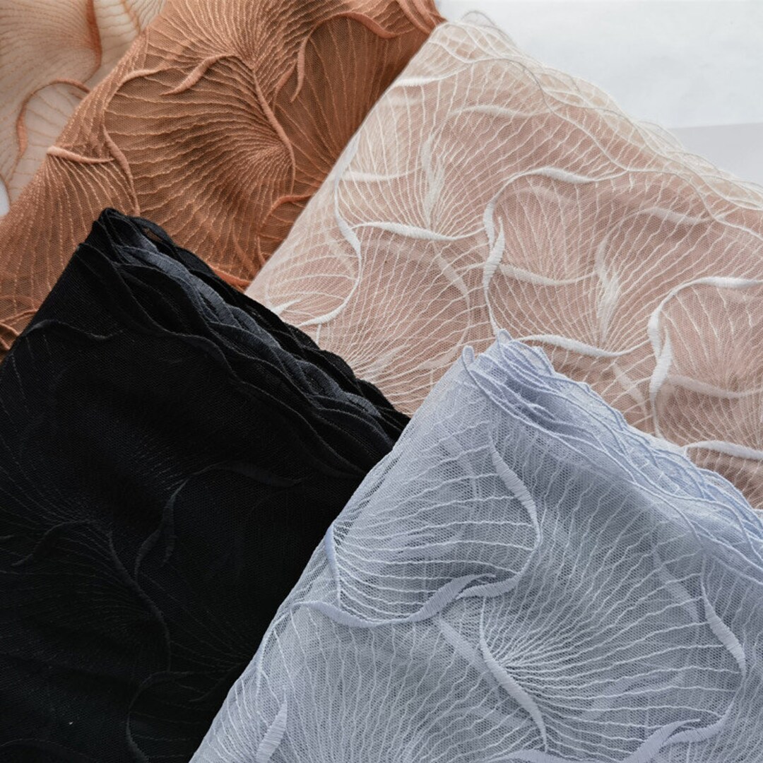 4 Colors Ginkgo Leaf Mesh Embroidered Lace Underwear Garment Bag ...