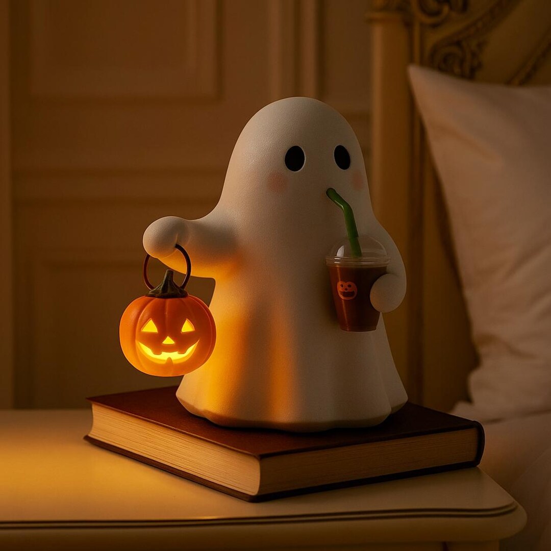 3D Ghost Night Light – Halloween Table Lamp, Spooky LED Decor - Etsy