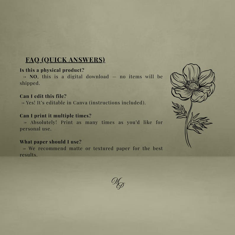 Minimalist Grocery List Printable | Weekly Planner (PDF) - Etsy