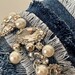 Handmade Denim Cuff Bracelet – Upcycled Jeans With Pearls & Rhinestones ...