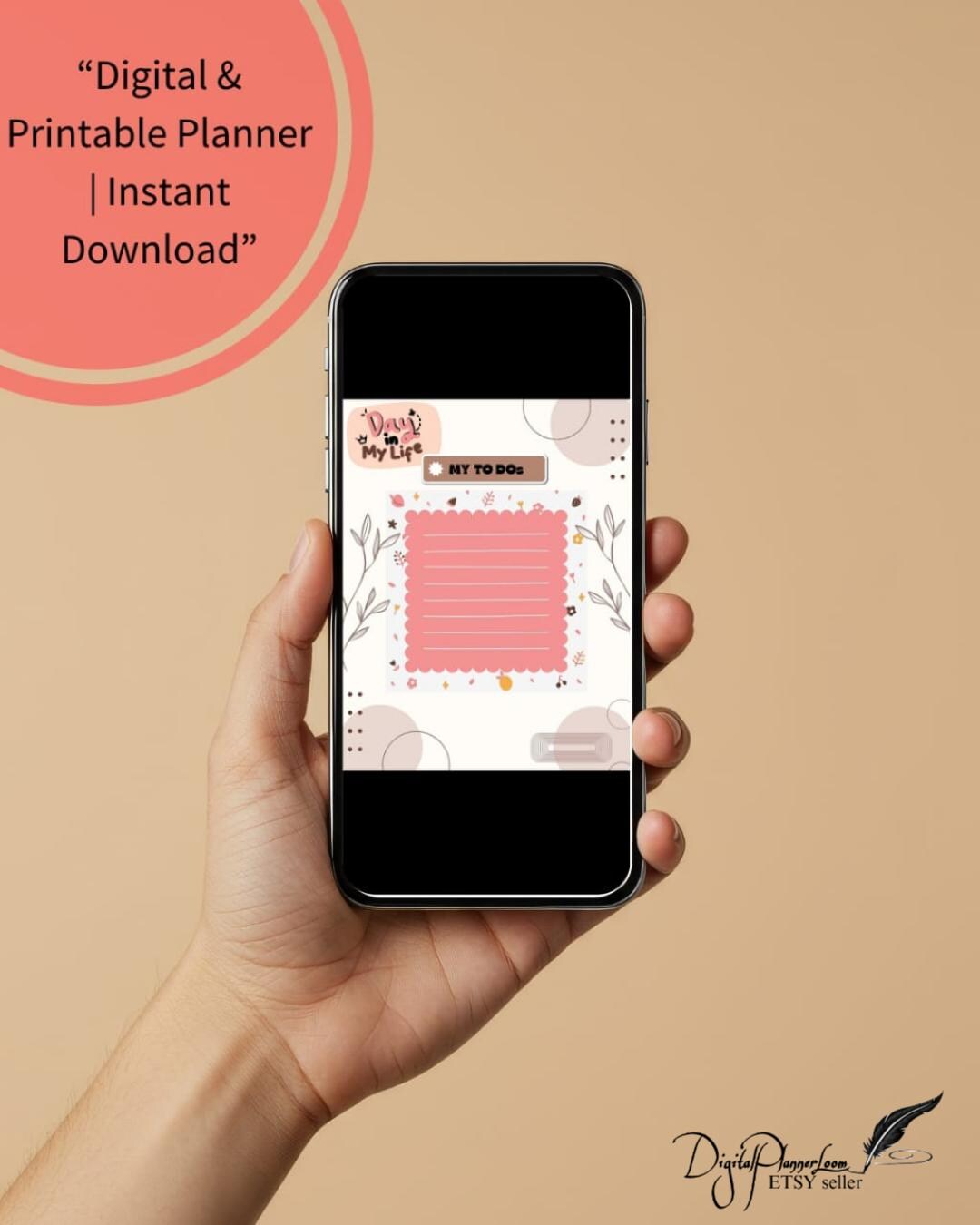 Printable Daily Planner | Productivity Template (digital Download) - Etsy
