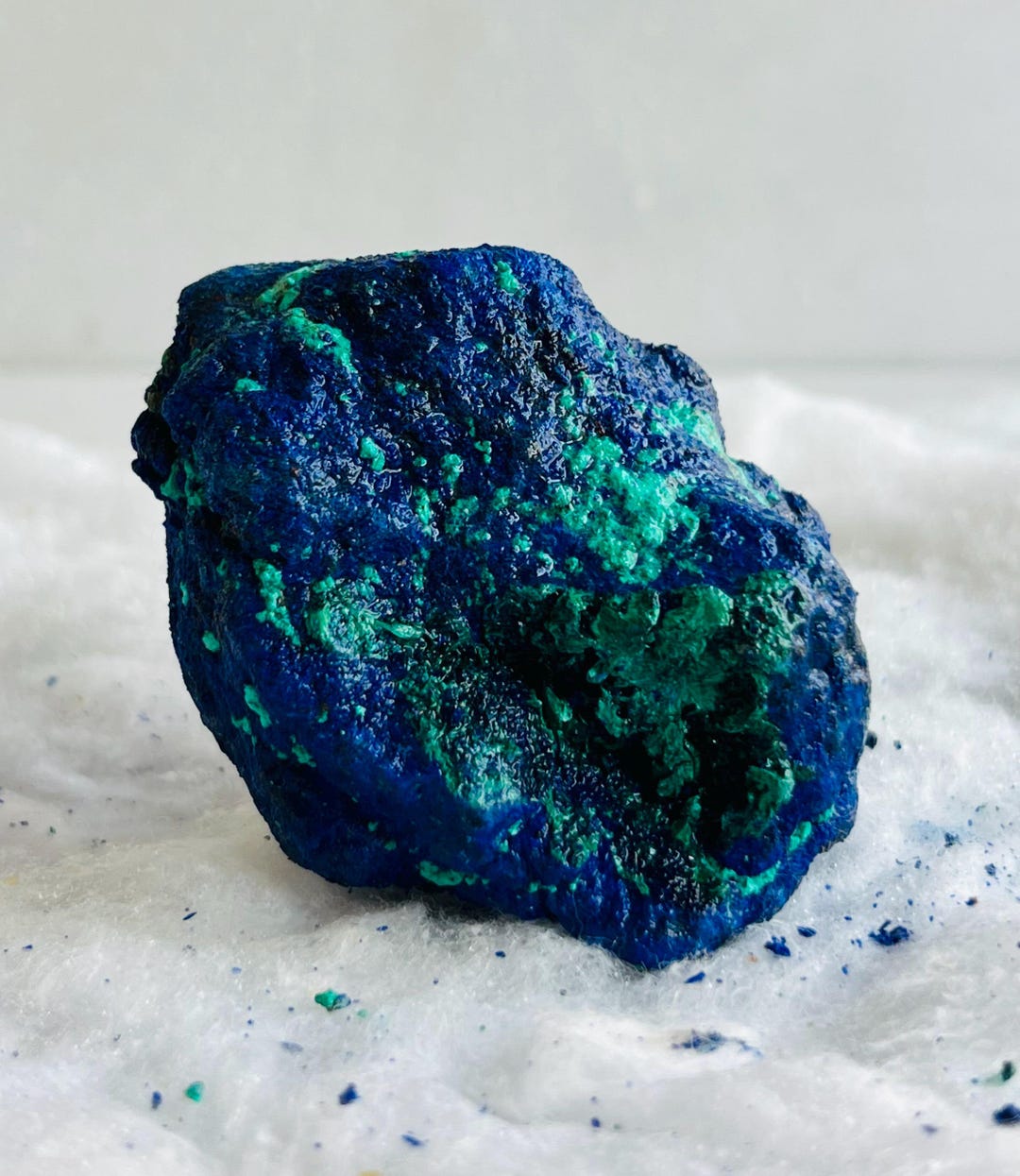 Azurite Specimen Natural Blue Green Copper Mineral Raw Crystal Display ...