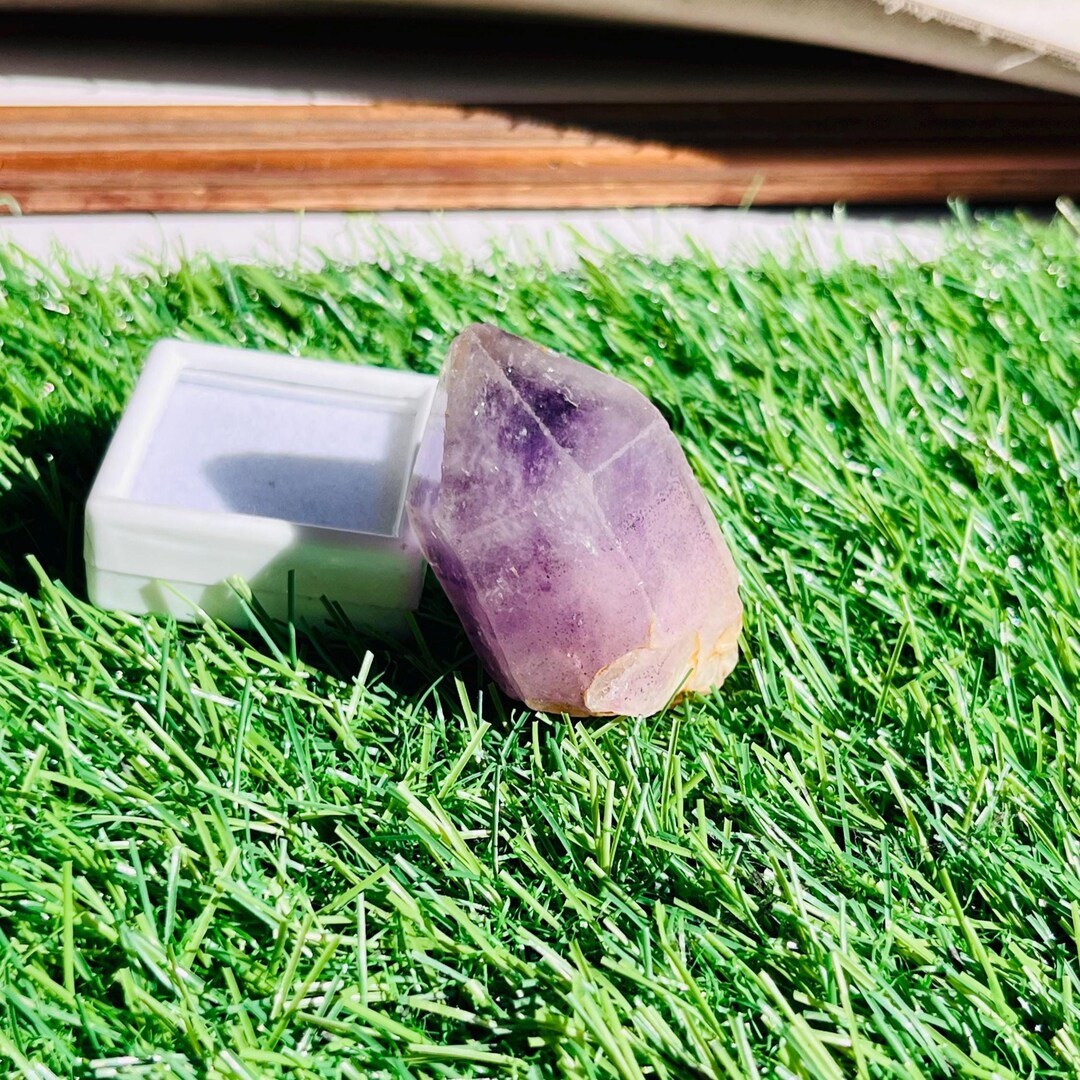 Natural Super Seven Amethyst Rough Crystal, Melody Stone (50x32x30 ...