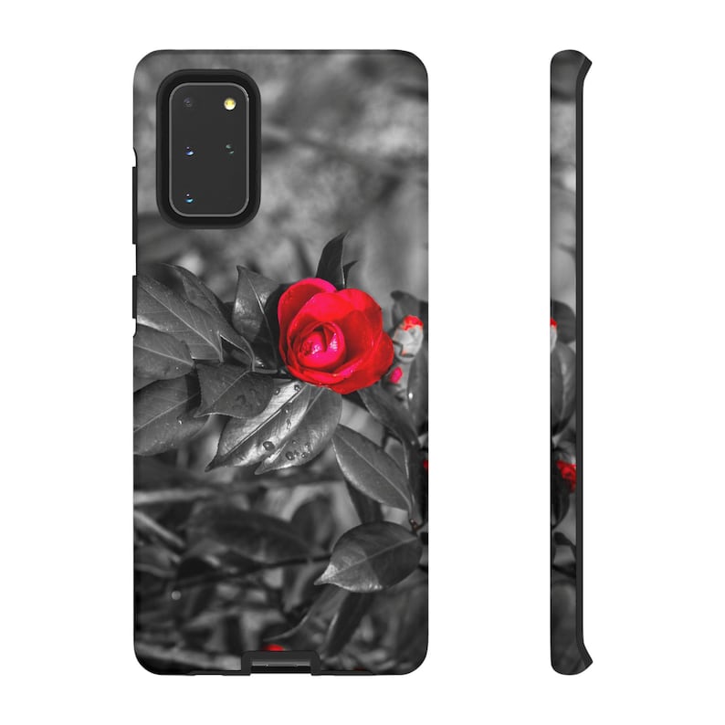 Black and White Red Rose Phone Case | Tough Phone Case for iPhone 17 ...