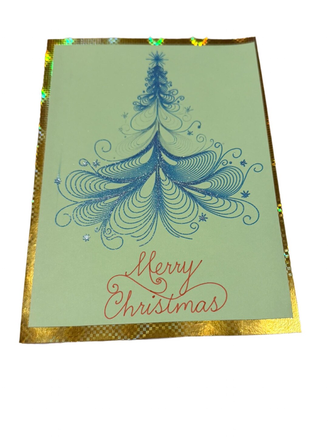Handmade Christmas Tree Christmas Card - Etsy