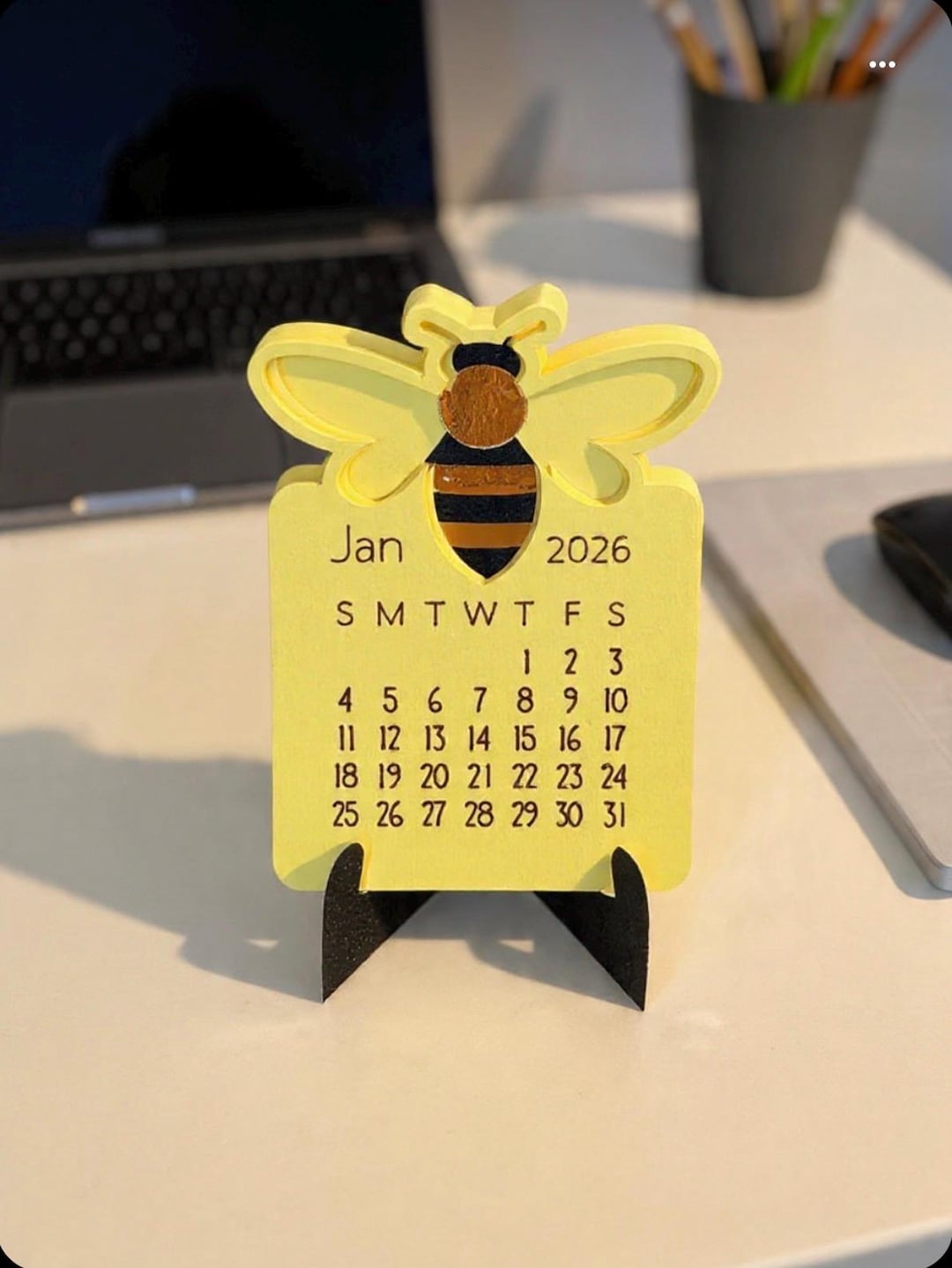 Buzzy Bee Desktop Calendar - Etsy