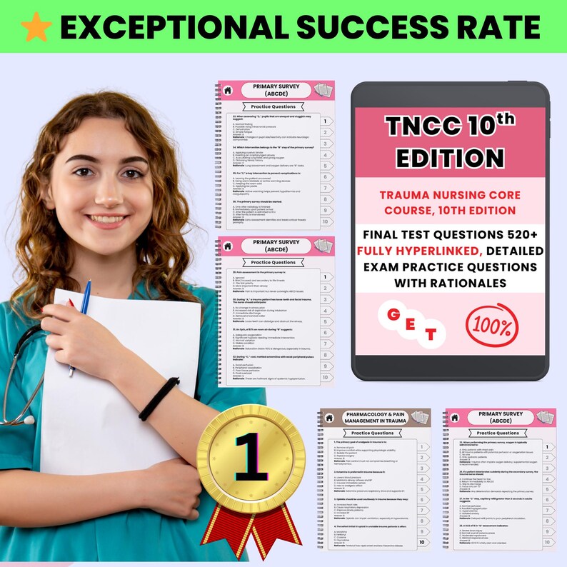 TNCC 10th Edition Final Exam Prep 2026: 520+ Questions & Answers ...