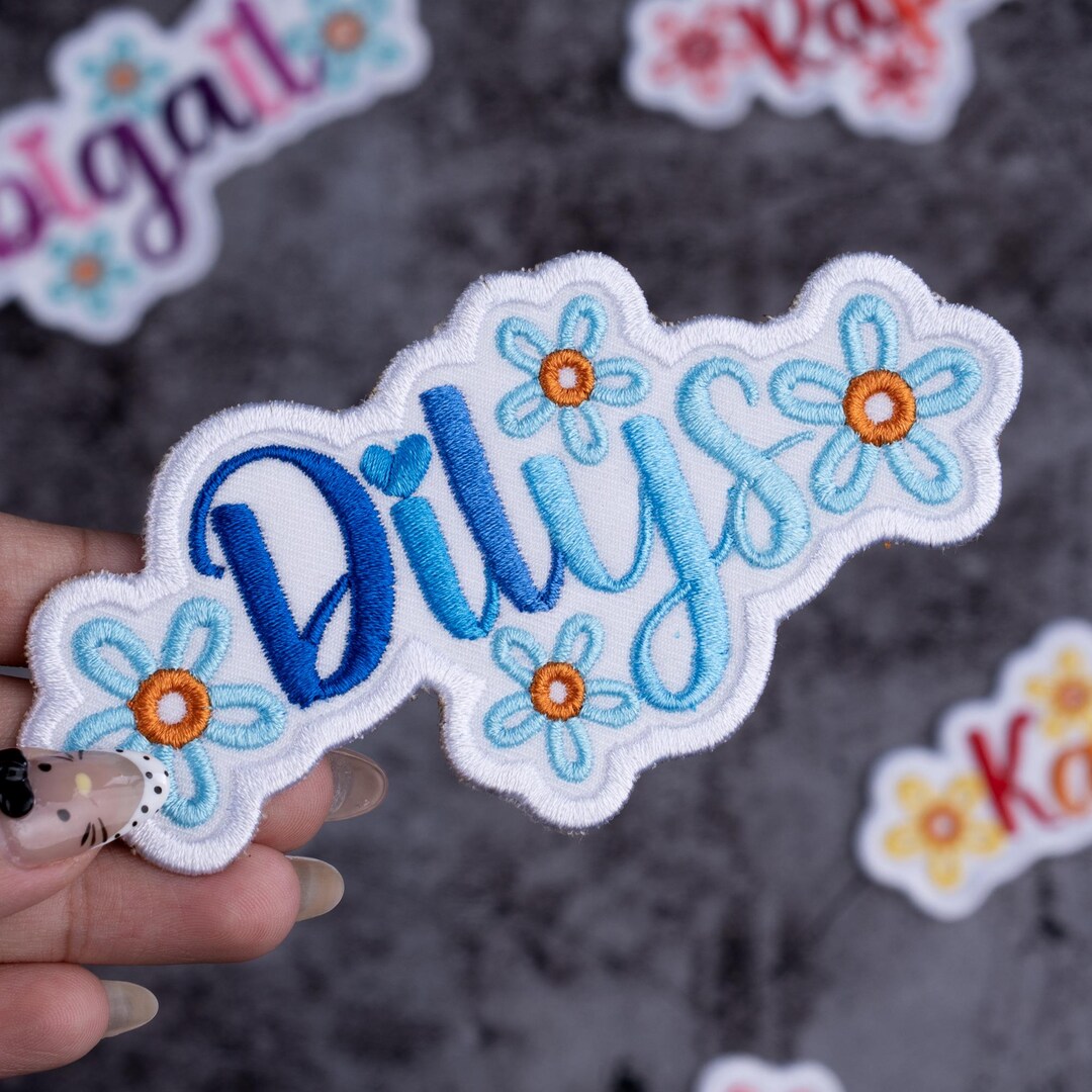 Custom Daisy Name Embroidery Patch: Iron-on or Sew-on - Etsy